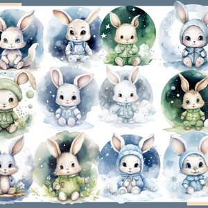 TEDDY-BEAR & HARE on the Moon - 100 Clip Arts (transparent Background ...