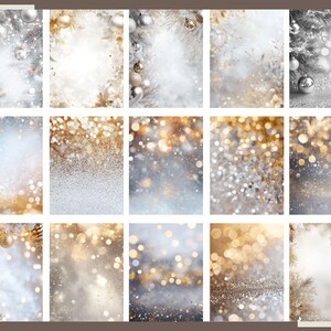 Christmas Bokeh Backgrounds: 110 Digital Papers (PNG) - Etsy