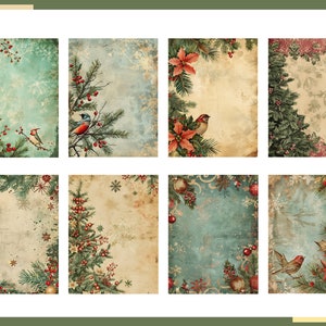 Vintage Christmas Digital Paper: 100 Winter Holiday Designs (300 Dpi ...