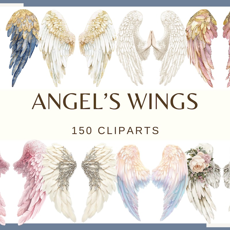 Heavenly Angels Clipart - Etsy