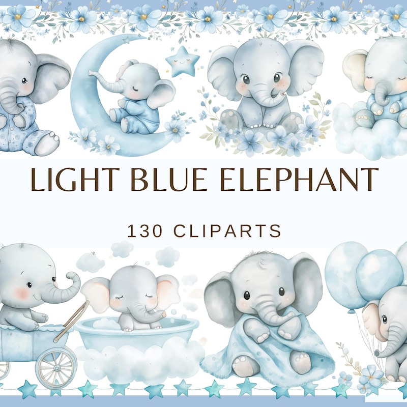 Elephant Nursery Art - Etsy