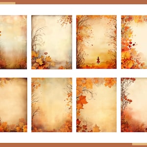 Autumn Scrapbook Papers: 100 Fall Digital Patterns (300 Dpi) - Etsy