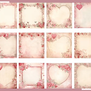 SHABBY LOVE PAPERS - 110 Digital Papers (it's Not a Repeatable Pattern ...