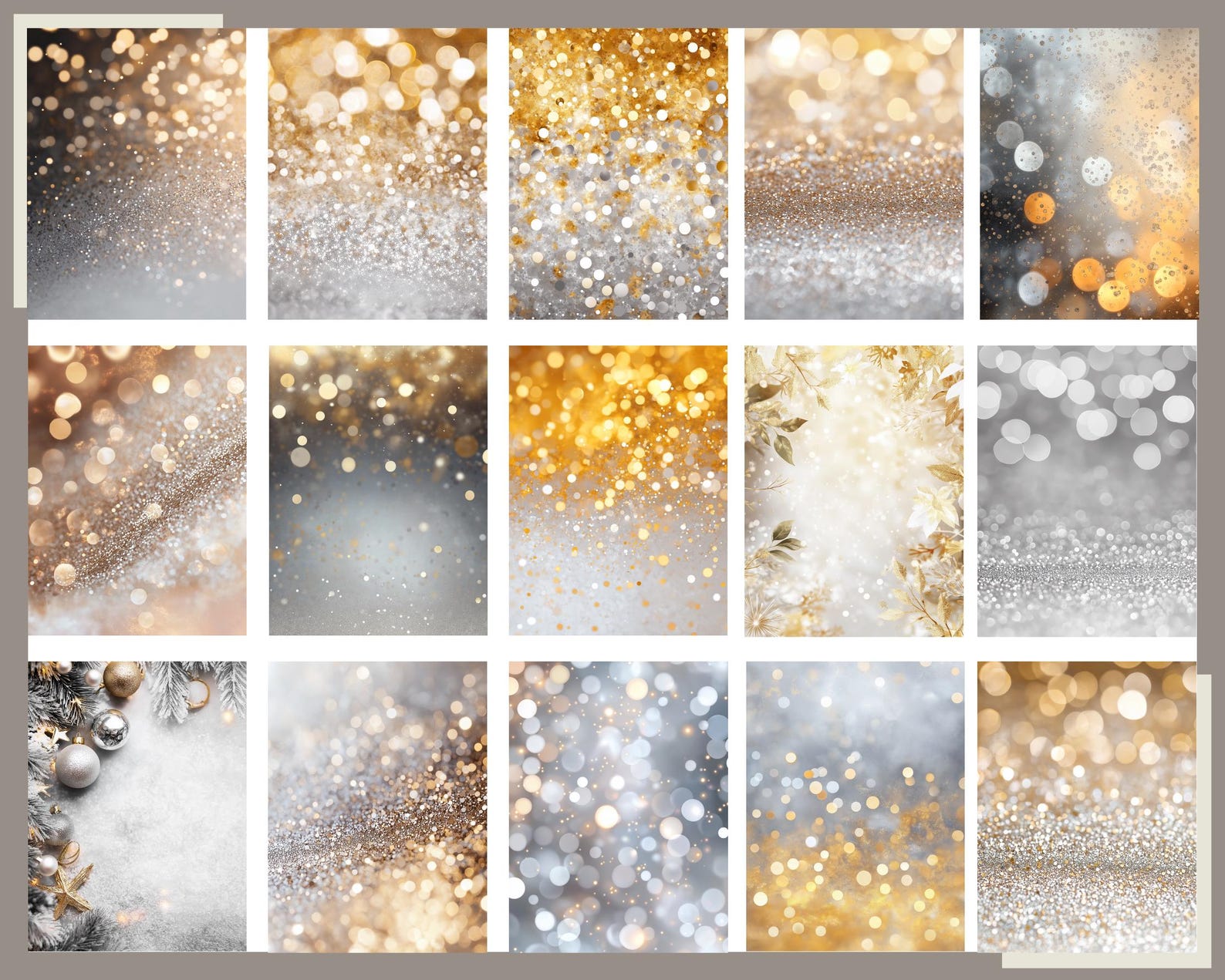 Christmas Bokeh Backgrounds: 110 Digital Papers (PNG) - Etsy