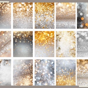 Christmas Bokeh Backgrounds: 110 Digital Papers (PNG) - Etsy