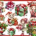 Red & Green Christmas Clip Art Bundle (110 PNG) - Etsy