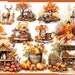 Autumn Nature Clip Art: 100 PNG Fall Graphics (commercial Use) - Etsy