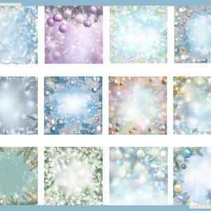 Christmas Bokeh Backgrounds: 110 Digital Papers (PNG) - Etsy