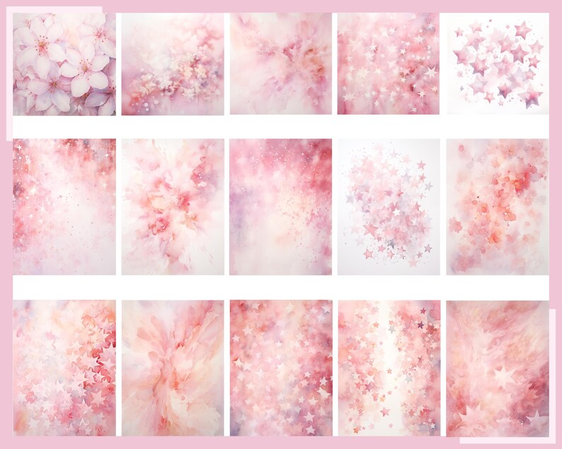 Pastel Watercolor Paper Textures: 120 PNG Digital Papers (300 Dpi) - Etsy