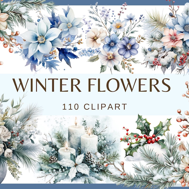 Winter Watercolor - Etsy