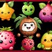 CUTE KAWAII FRUITS - 100 Clip Arts (300 Dpi, Fruit, Transparent ...