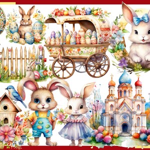VIVID EASTER - 100 Watercolor Clip Arts (transparent Background, 300 ...