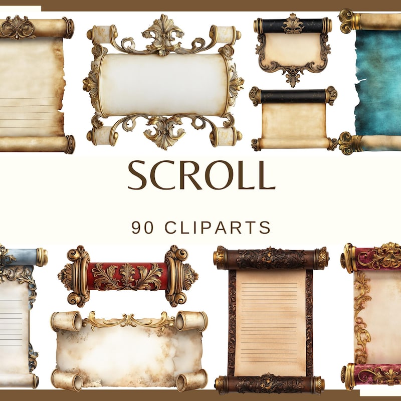 Royal Scroll Template - Etsy