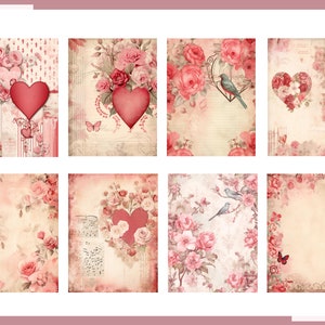 SHABBY LOVE PAPERS - 110 Digital Papers (it's Not a Repeatable Pattern ...