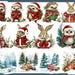 Christmas Woodland Clipart: 120 Animal & Fairy Graphics (digital ...