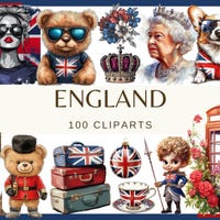 London Clipart - England, UK, Clip Art, Travel Clipart, Tea, Bus ...