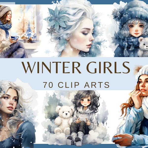 Girls Clip Art - Etsy