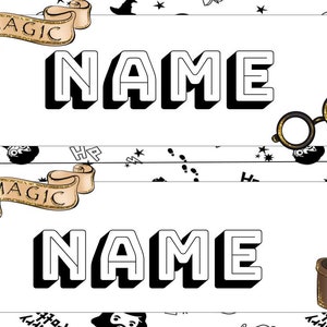 Wizard Themed Editable Name Tags for Classroom - Etsy