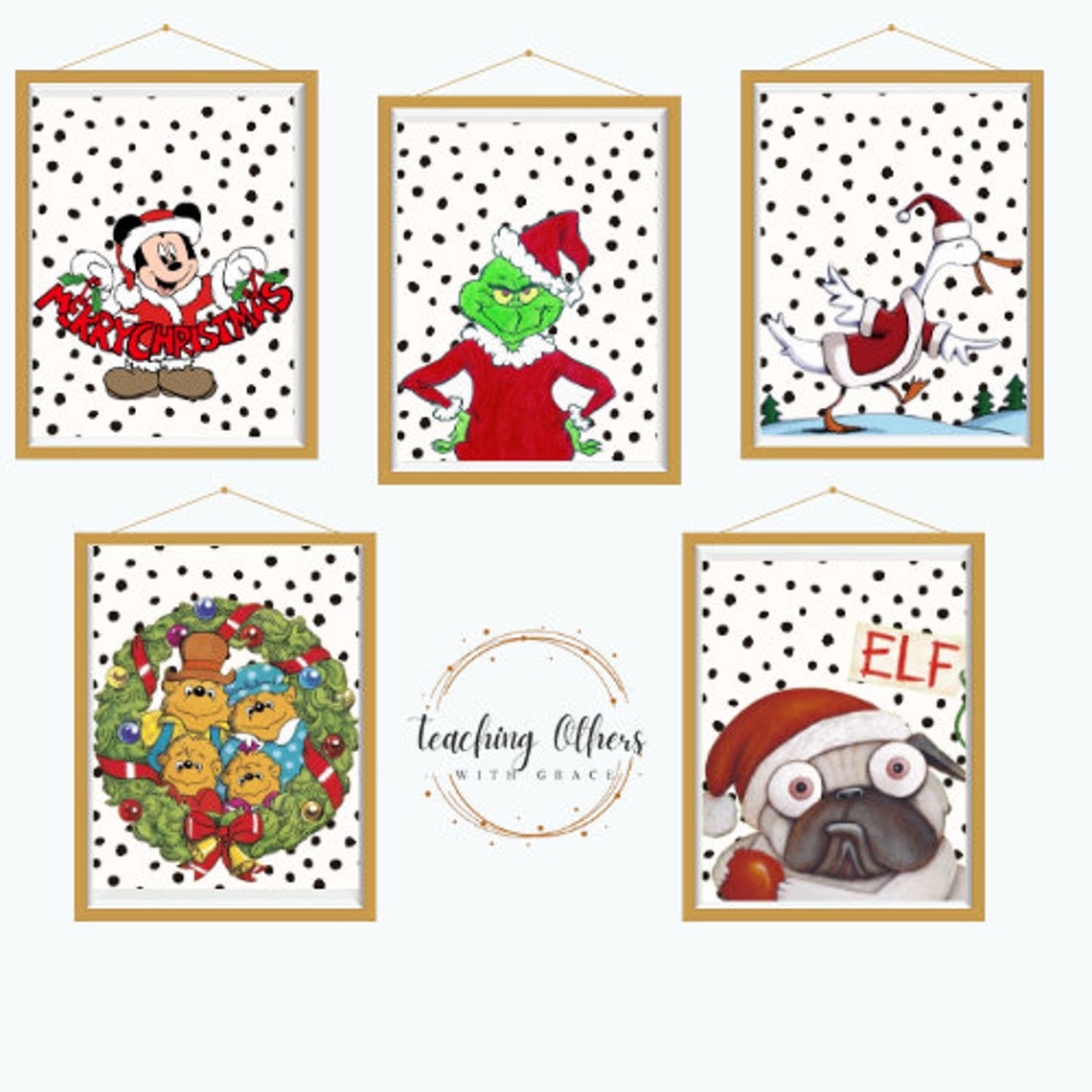 Christmas Book Character Posters (set of 13 Prints) - Etsy