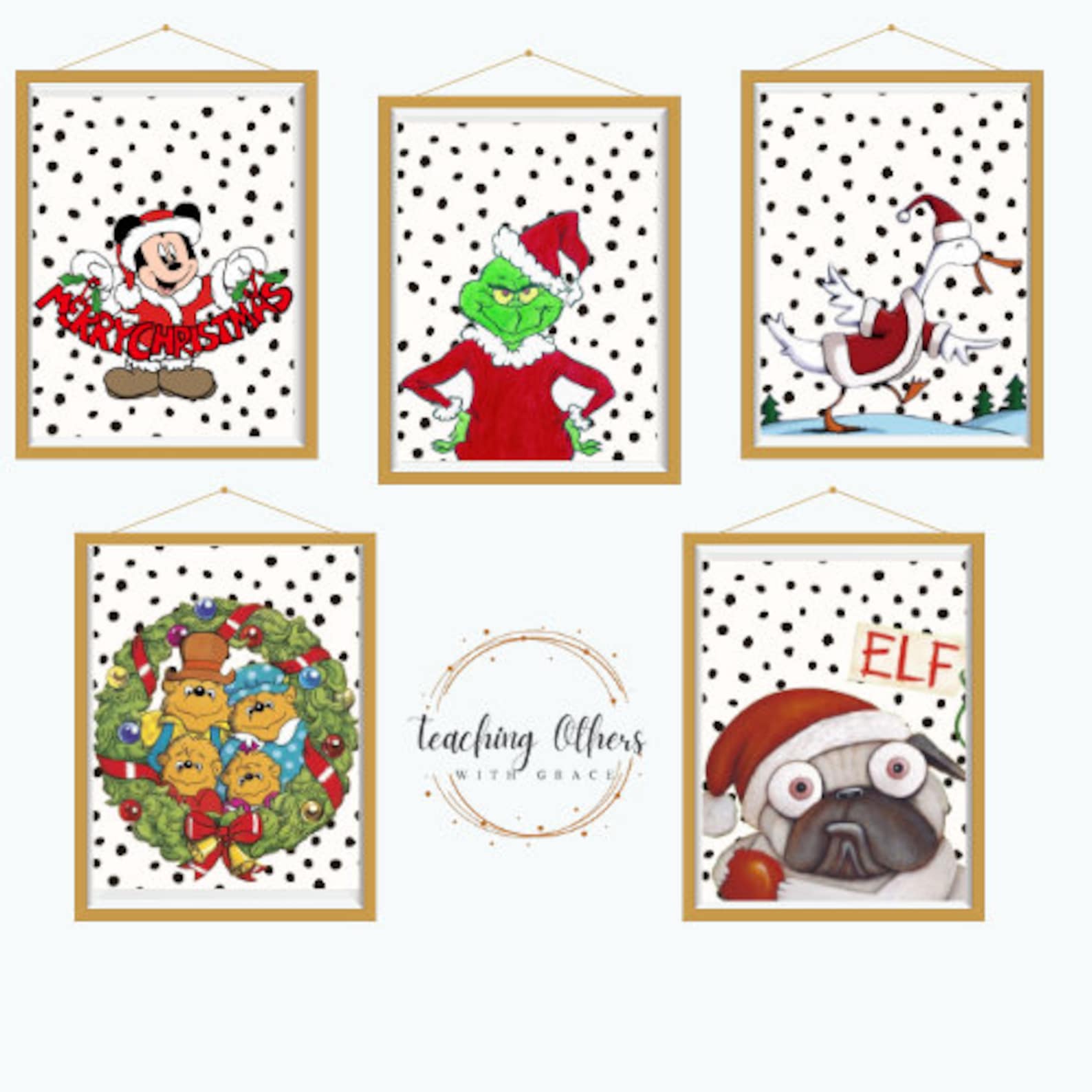 Christmas Book Character Posters (set of 13 Prints) - Etsy