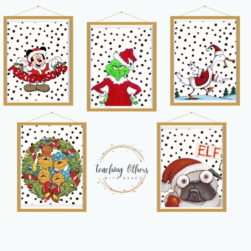 Christmas Book Character Posters (set of 13 Prints) - Etsy