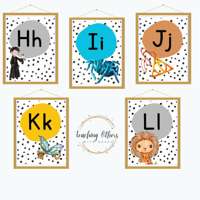 HP Wizard Themed Alphabet Set - Etsy