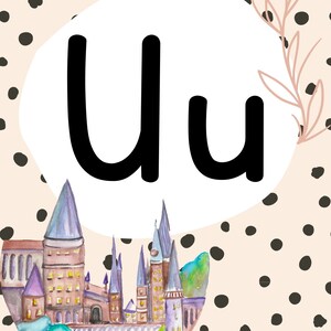 BOHO Wizard Alphabet Posters - Etsy