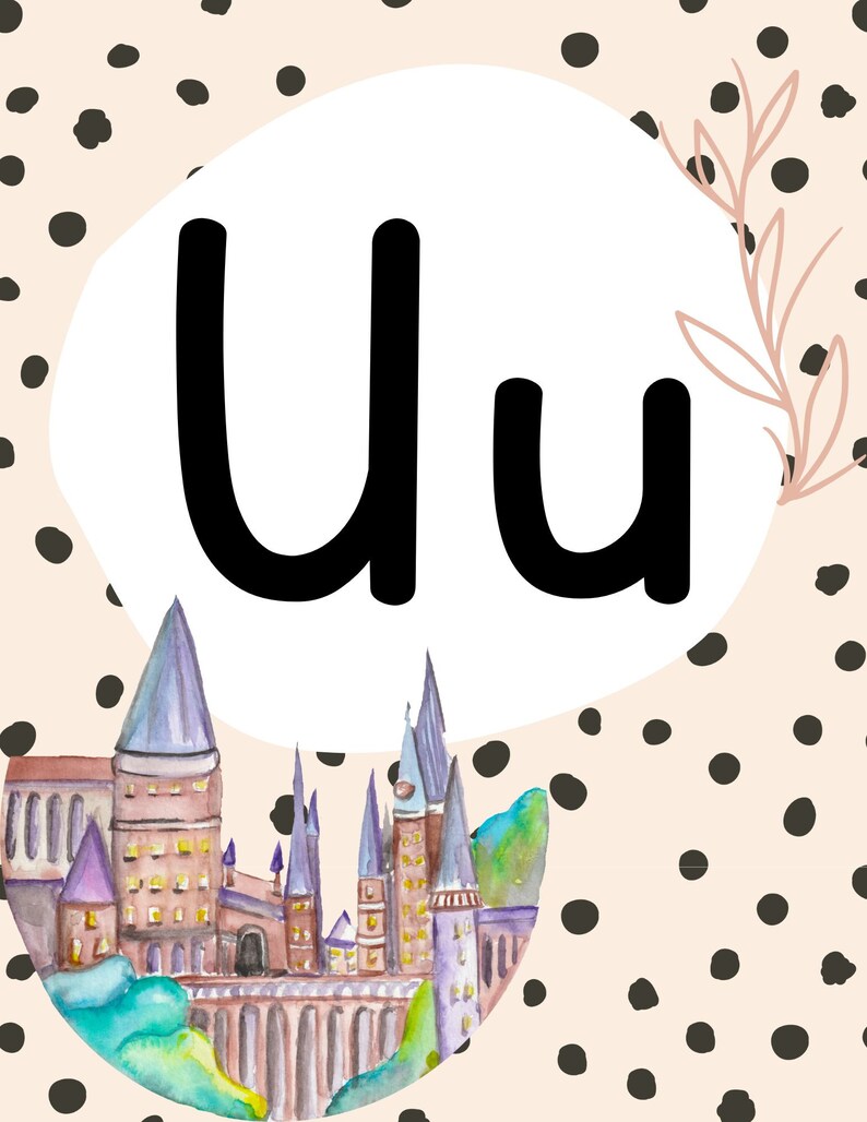 BOHO Wizard Alphabet Posters - Etsy