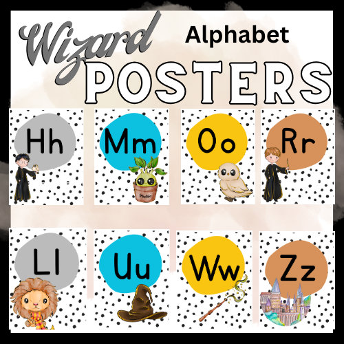 HP Wizard Themed Alphabet Set - Etsy