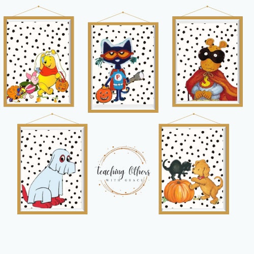 Fall Book Character Posters - Etsy