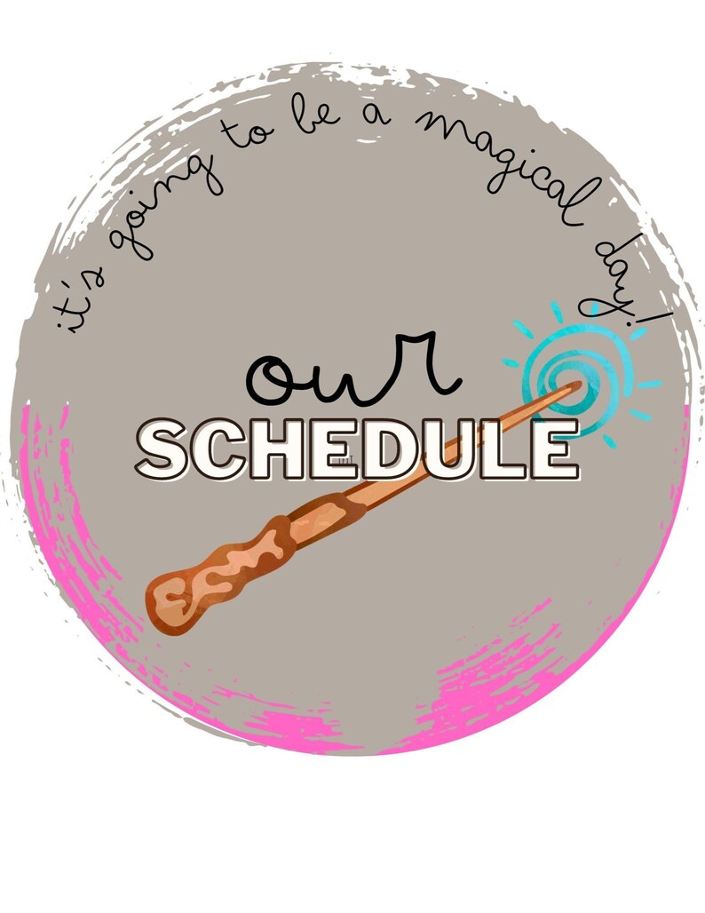 Modern Wizard Classroom Schedule editable - Etsy
