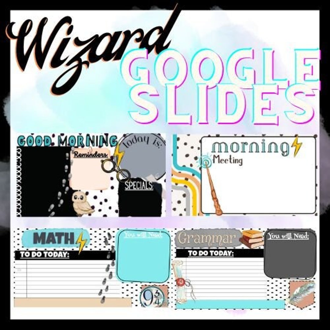 Wizard Themed Google Slides Templates - Etsy