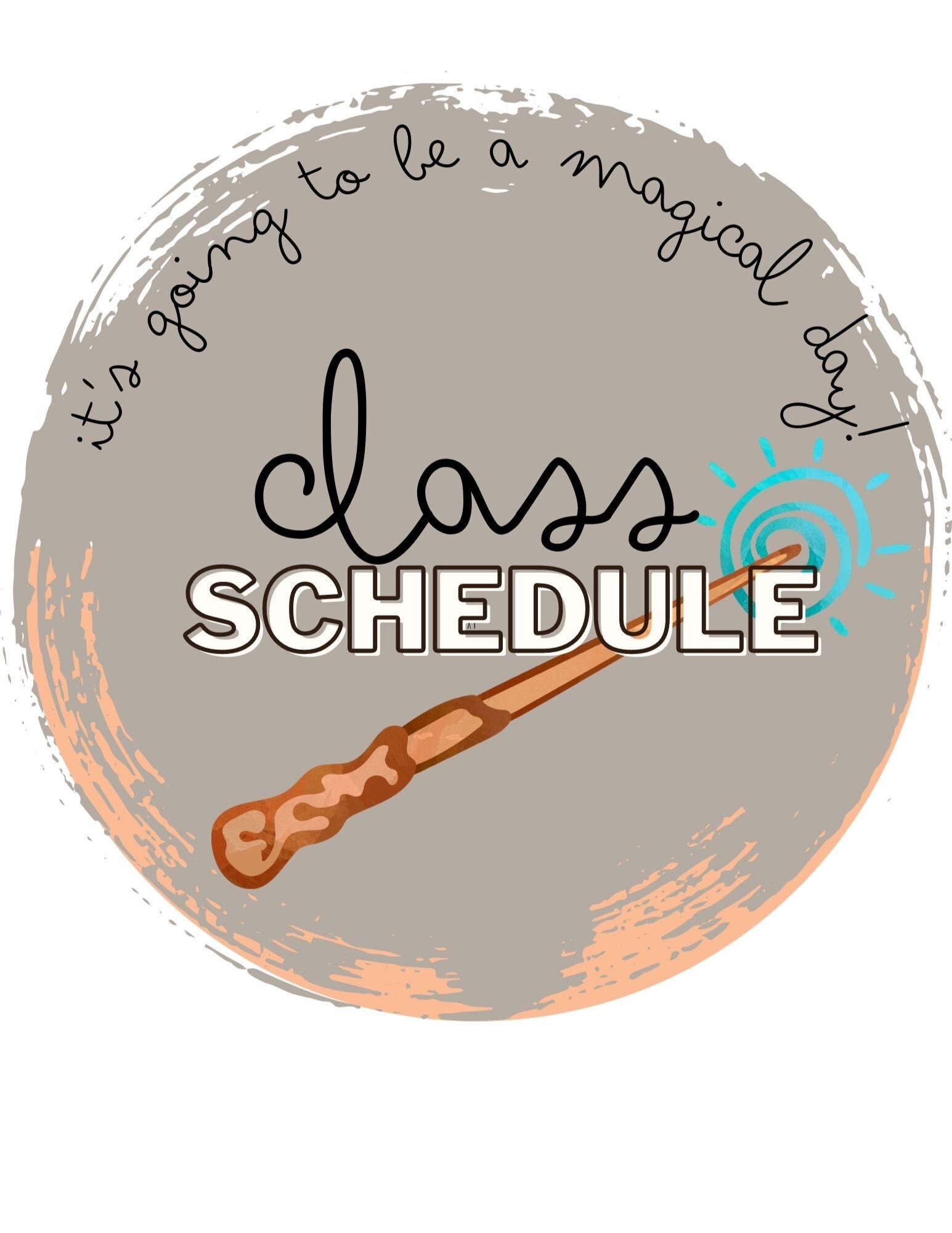 Modern Wizard Classroom Schedule editable - Etsy