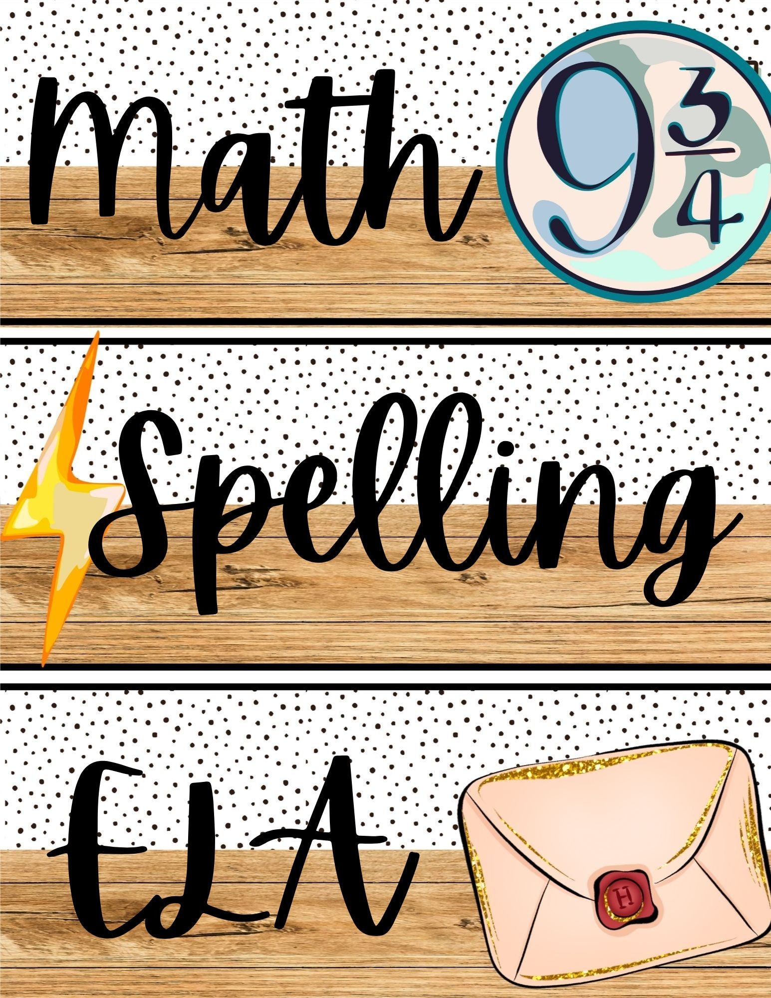 Modern Wizard Classroom Schedule editable - Etsy