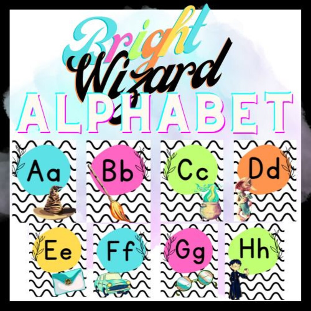 Bright Wizard Alphabet - Etsy