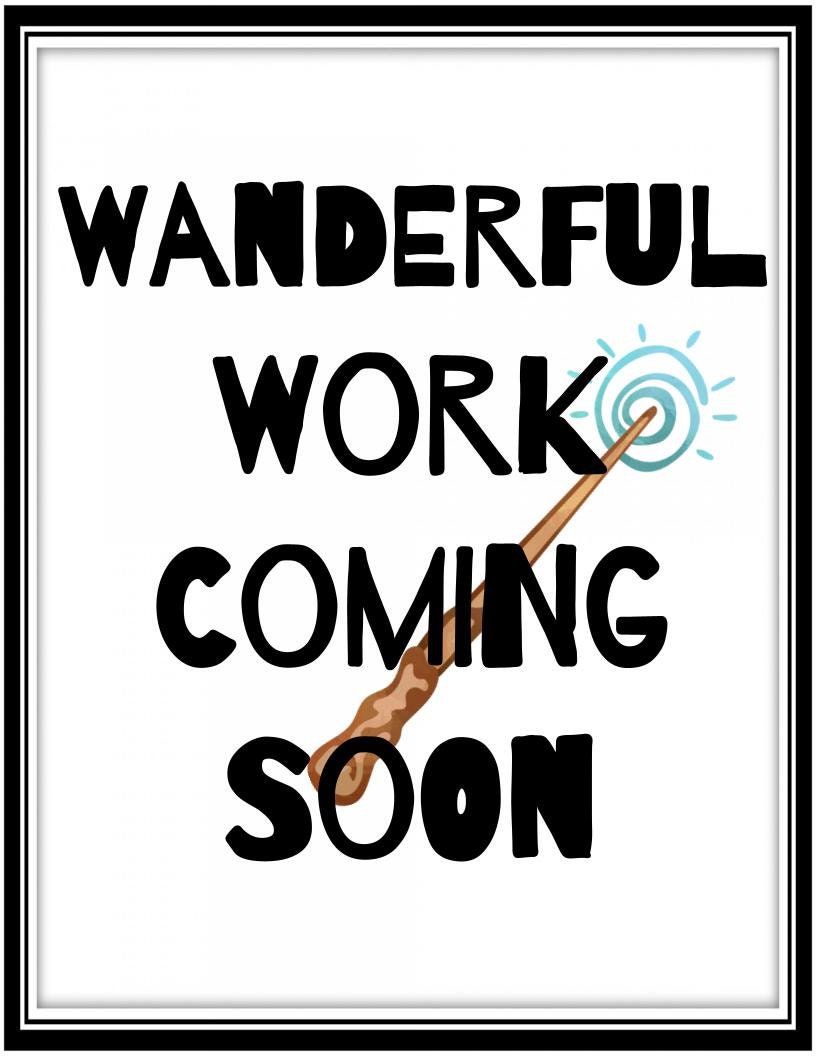 Magical Student Work Display (wanderful Work) Wizard Themed (editable ...