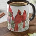 Red Cardinal Birds, Christmas Bird Coffee Mug, Christmas Decor, Holiday ...