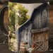 Farm Mug, Barn Animal Coffee Cup, Rustic Vintage Aesthetics, Bison ...