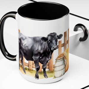 Bull Mug, Large Rustic Countrycore Barn Animal Dinnerware, Farmhouse ...