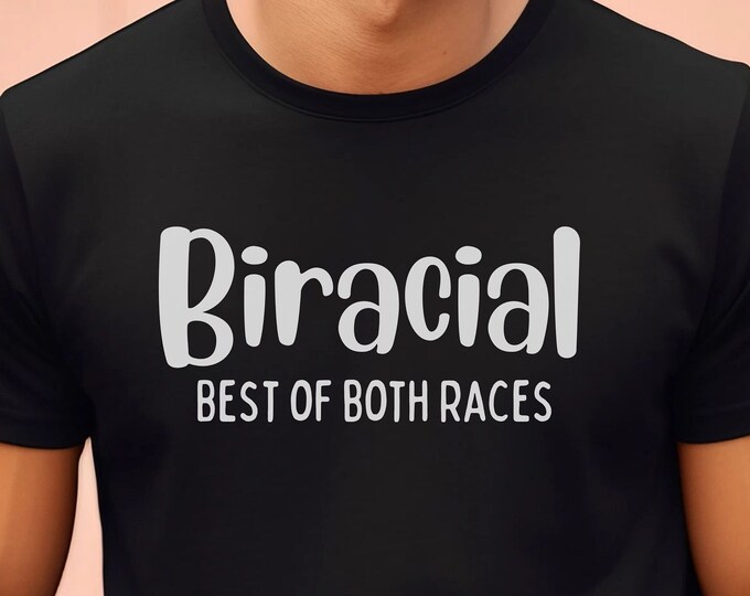 Biracial Pride Short-sleeve Unisex T-shirt, Mixed Race Shirt ...