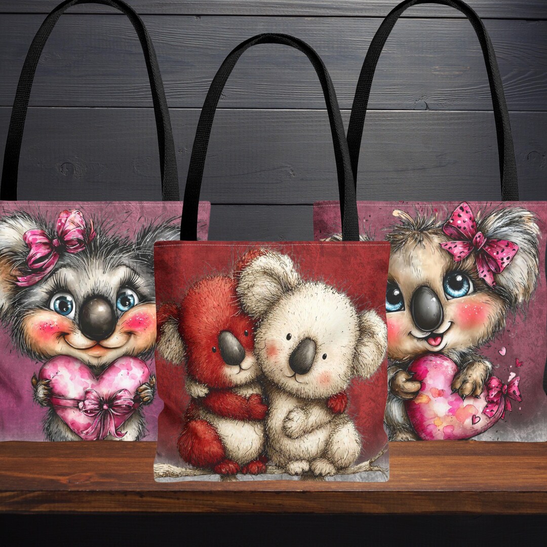 Koala Tote Bag Collection – Aussie Wildlife Animal Reusable Shopping ...