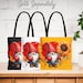 Gnome Sunflower Sweetheart Tote Bag, Cute Garden Gnome Valentine Bag ...