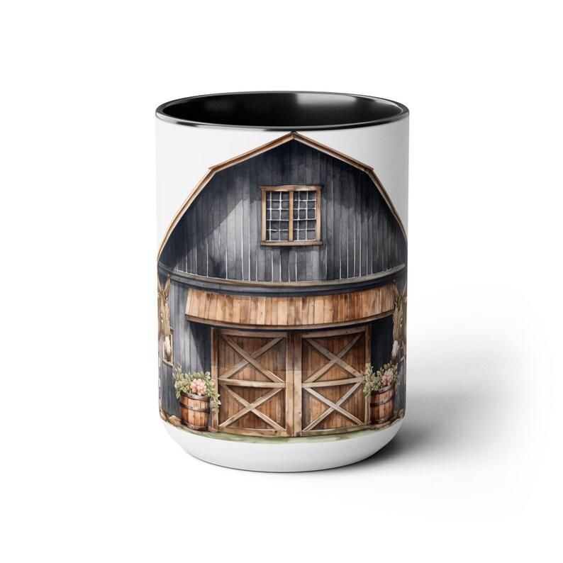 Donkey Mug Farm Coffee Cup Dinnerware Dishes for Homesteader Rustic ...