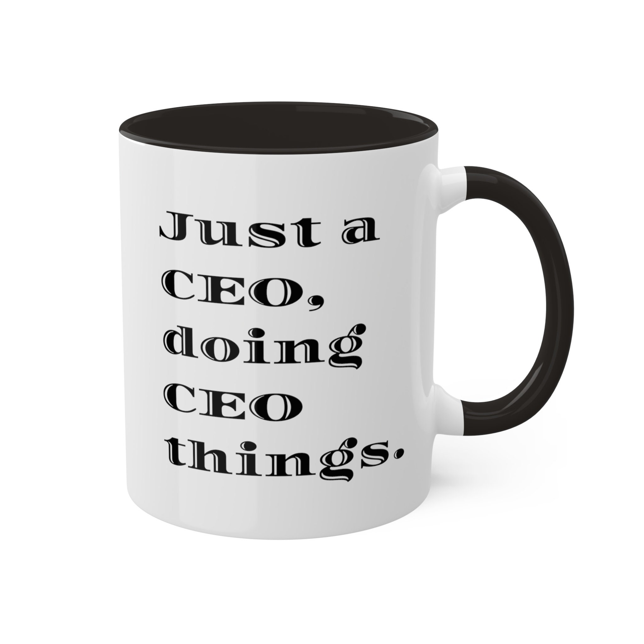 CEO Mug, Funny Boss Joke Coffee Cup, Sarcastic Minimalistic ...