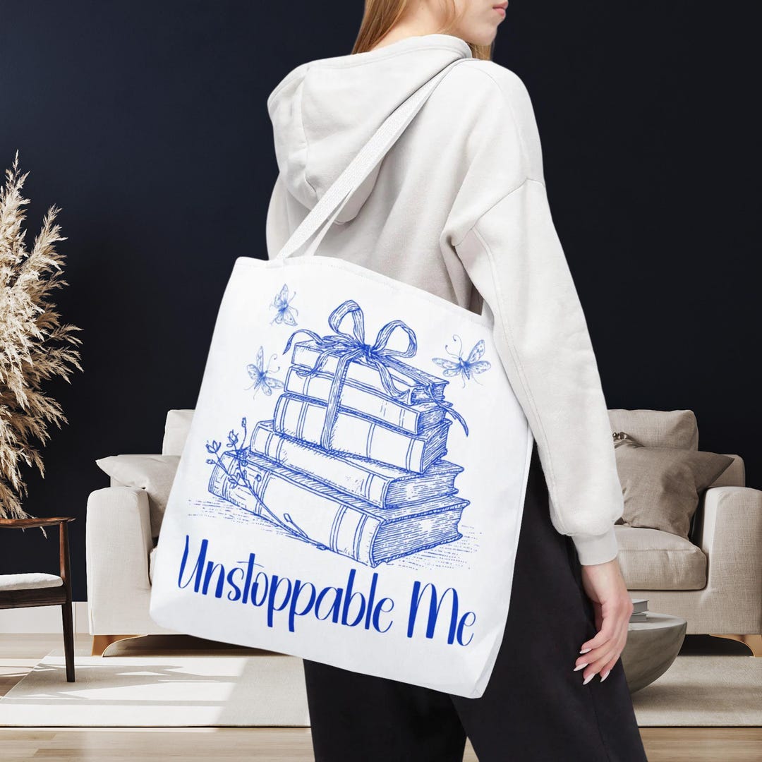 Unstoppable Me Book Tote Bag, Back to School Gift Bag, Butterfly ...