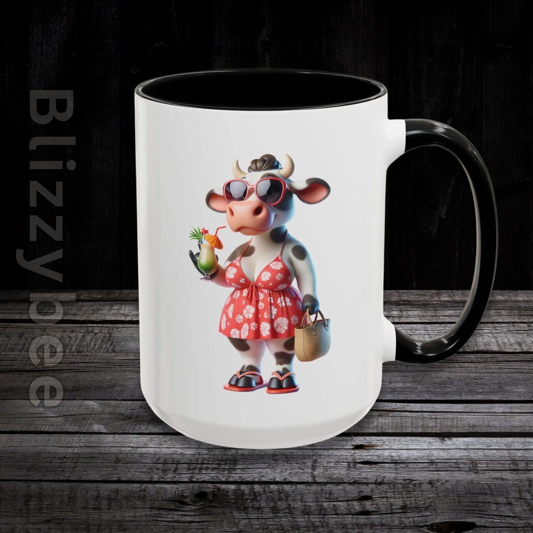 Bougee Cow Mug, Nana Anime Animal Funny Homesteader Party Favor Door ...