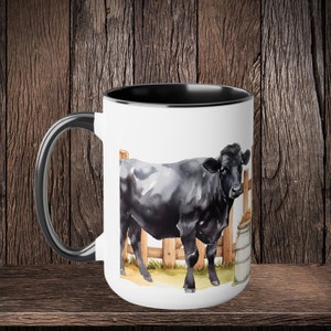 Bull Mug, Large Rustic Countrycore Barn Animal Dinnerware, Farmhouse ...