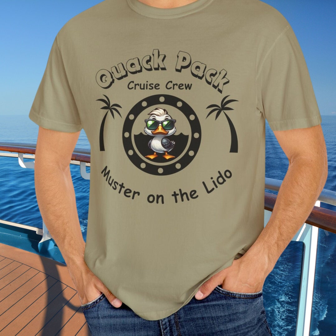 Quack Pack Cruise Crew T-shirt, Funny Muster Station Pun Tshirt ...