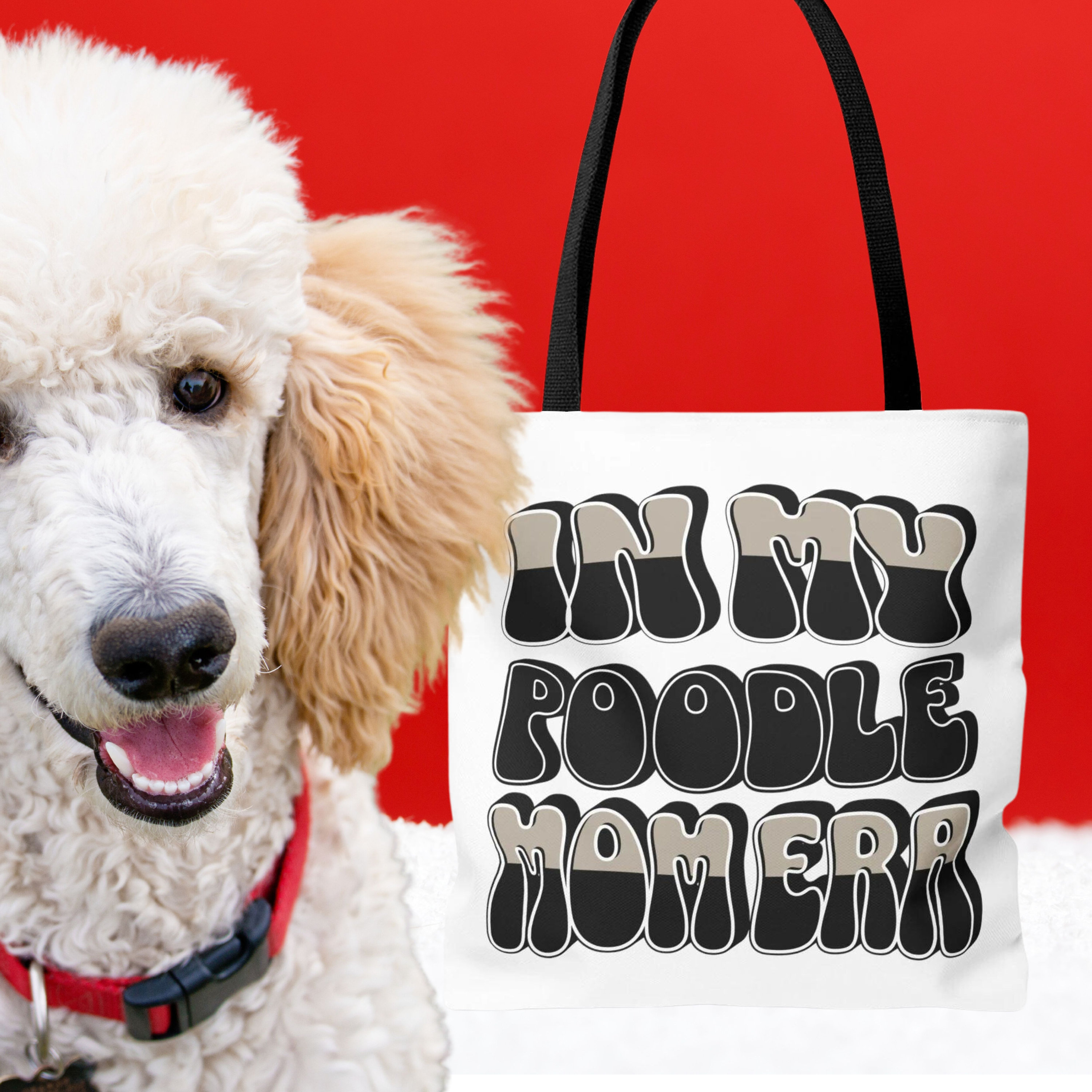 Poodle Mom Tote Bag, Poodle Saying Travel Bag, Love Poodles Gift Idea ...