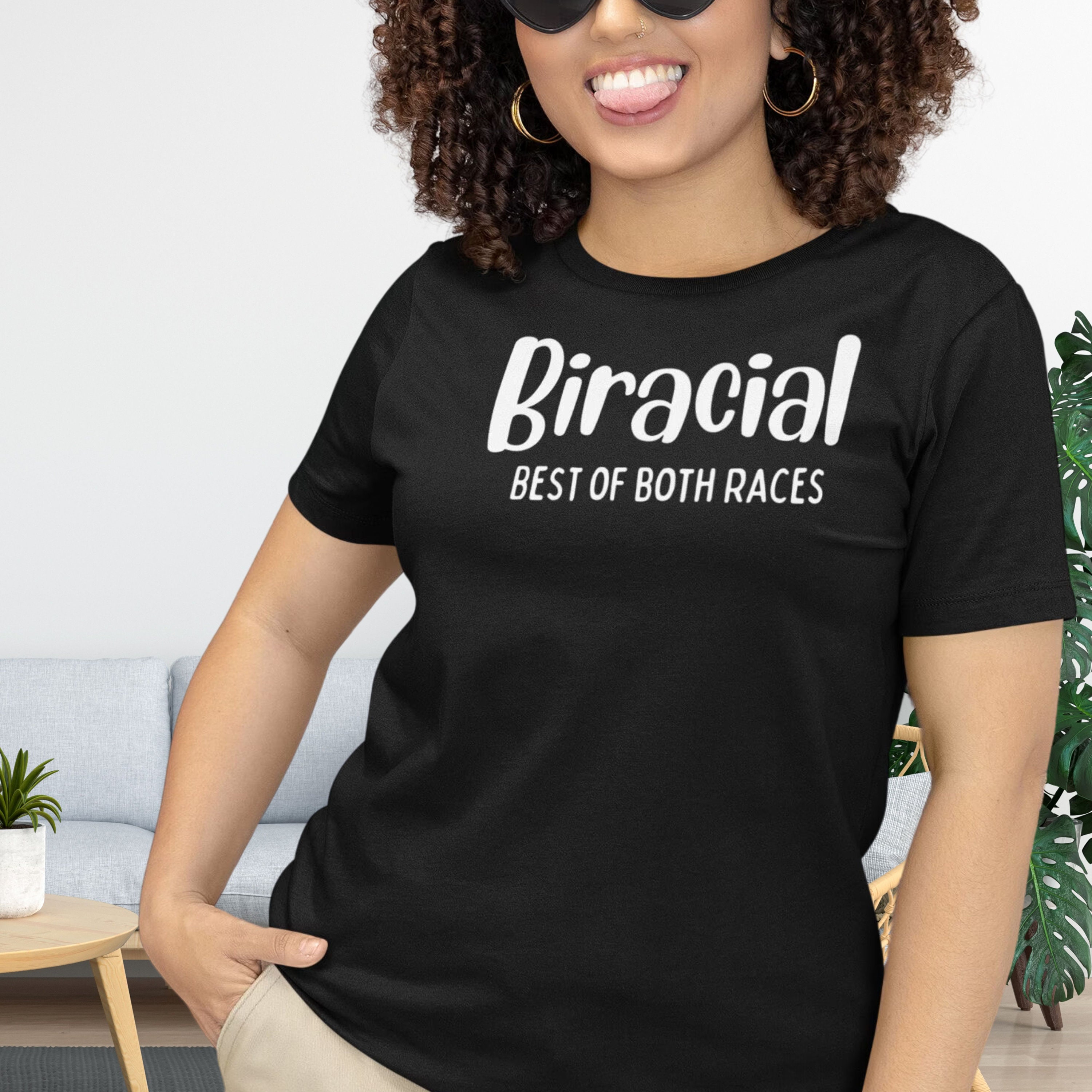 Biracial, Best of Both Worlds Unisex T-shirt Biracial Clothing Shirt ...